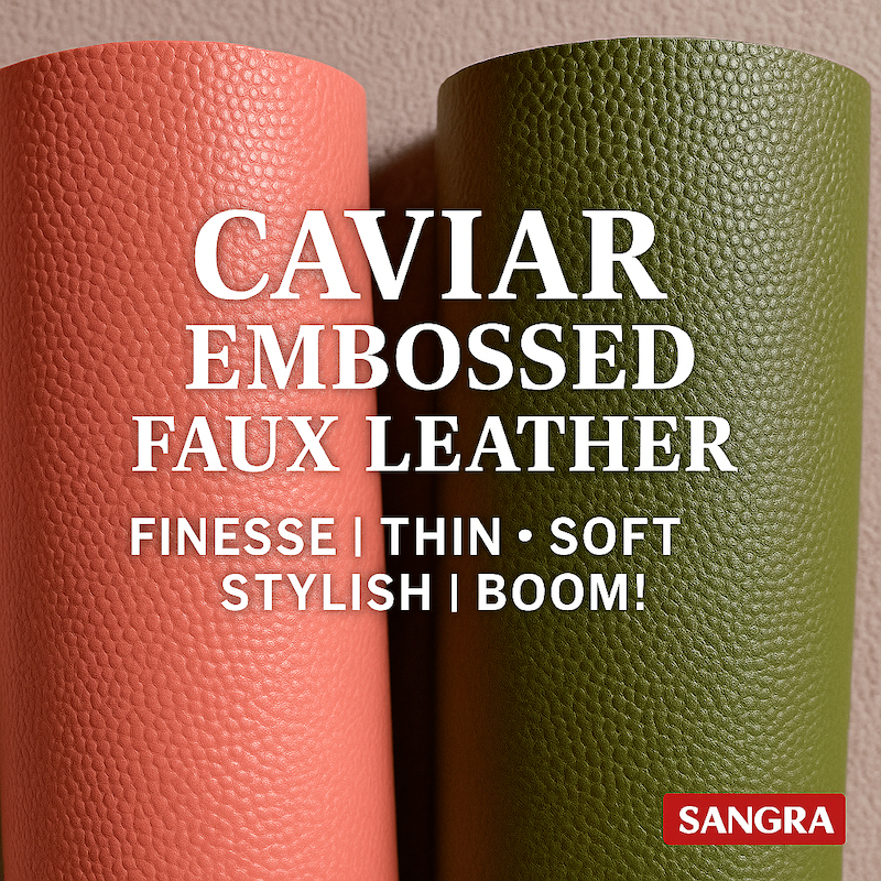 Caviar Embossed Faux Leather – Thin & Soft 0.7mm | Luxe Textured |Bags ...