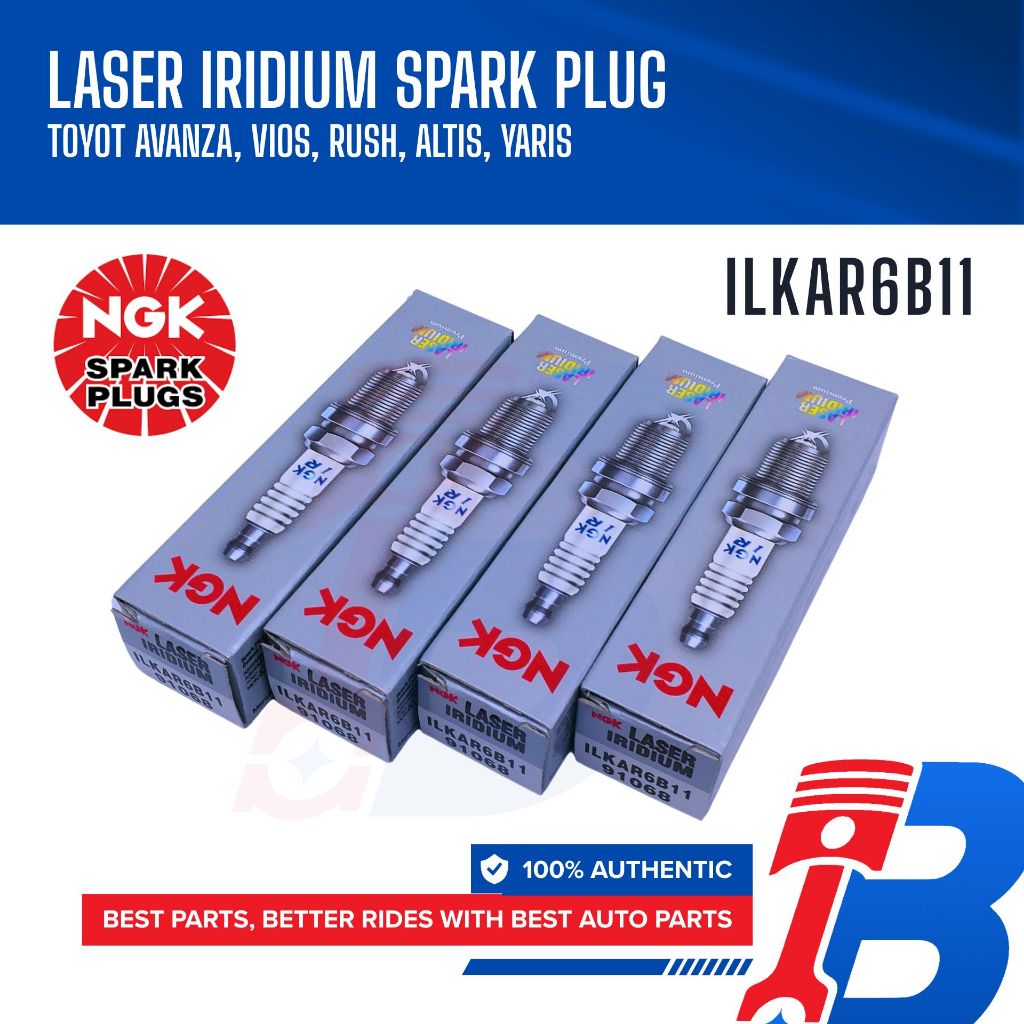 NGK ILKAR6B11 Laser Iridium Spark Plug ( 4pcs / 1 Box ) | Shopee ...
