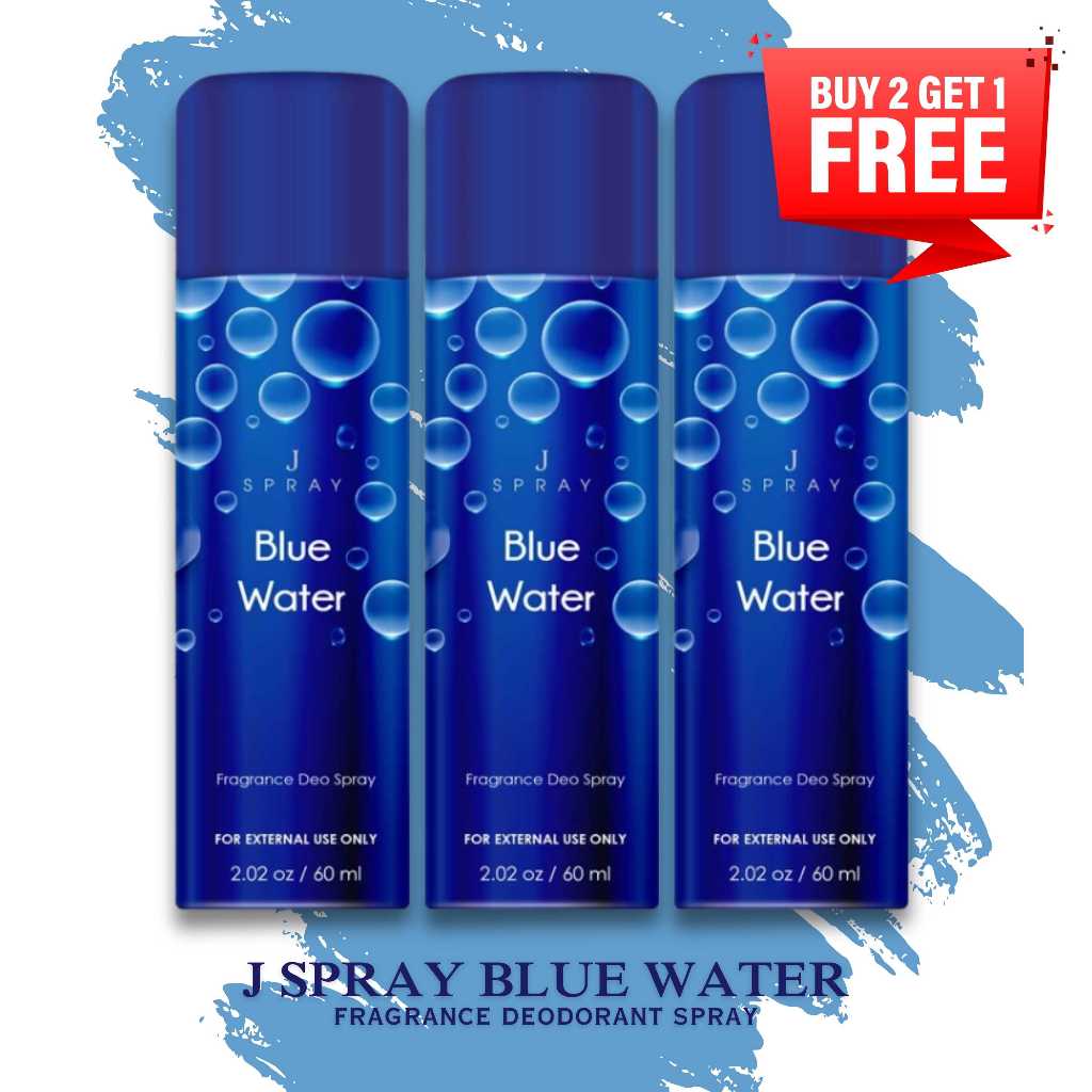 J Spray Blue Water Deo Body Spray Buy2 Take1 60ml | Long Lasting Fresh ...