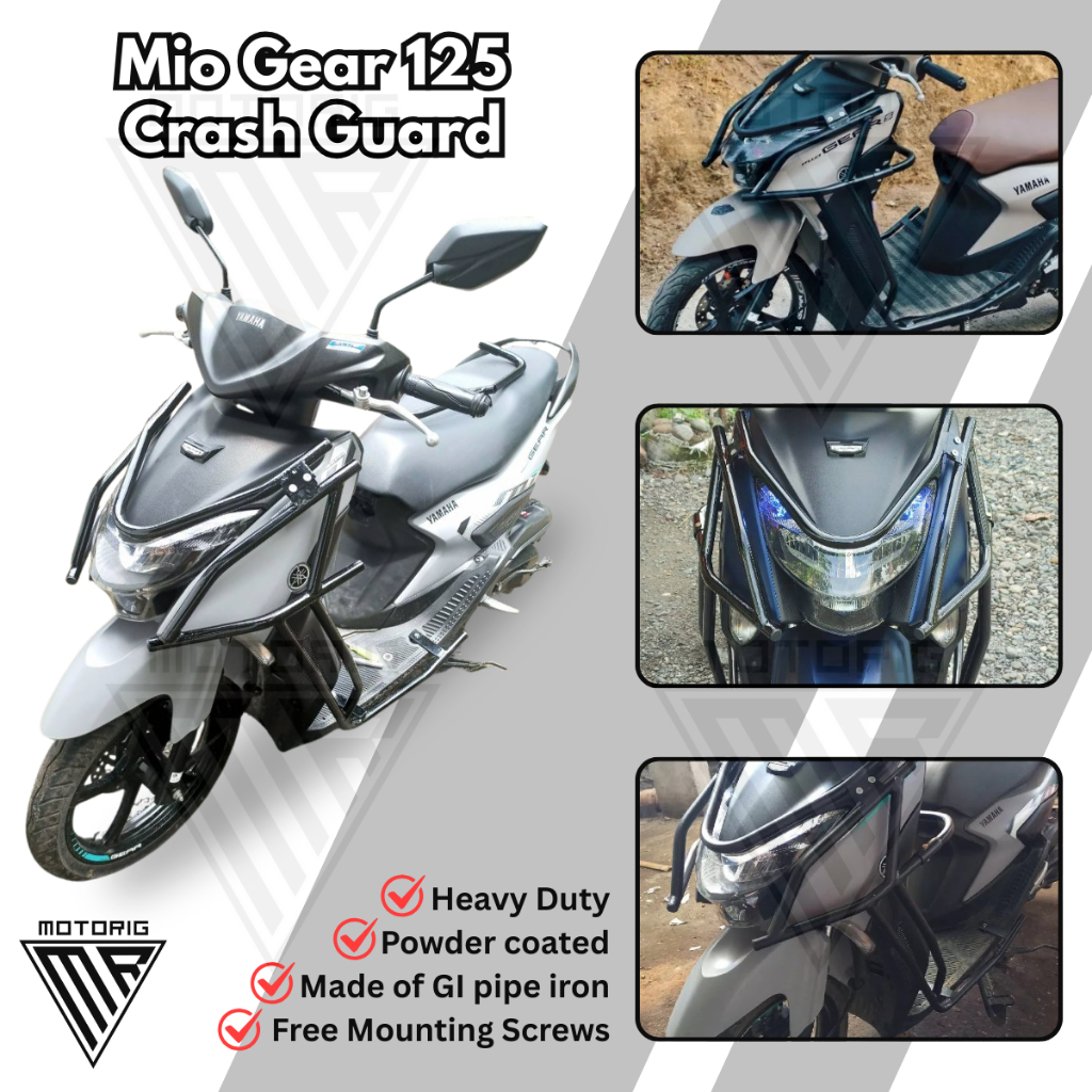MIO GEAR 125 - MotoRig Crash Guard Heavy Duty | Shopee Philippines