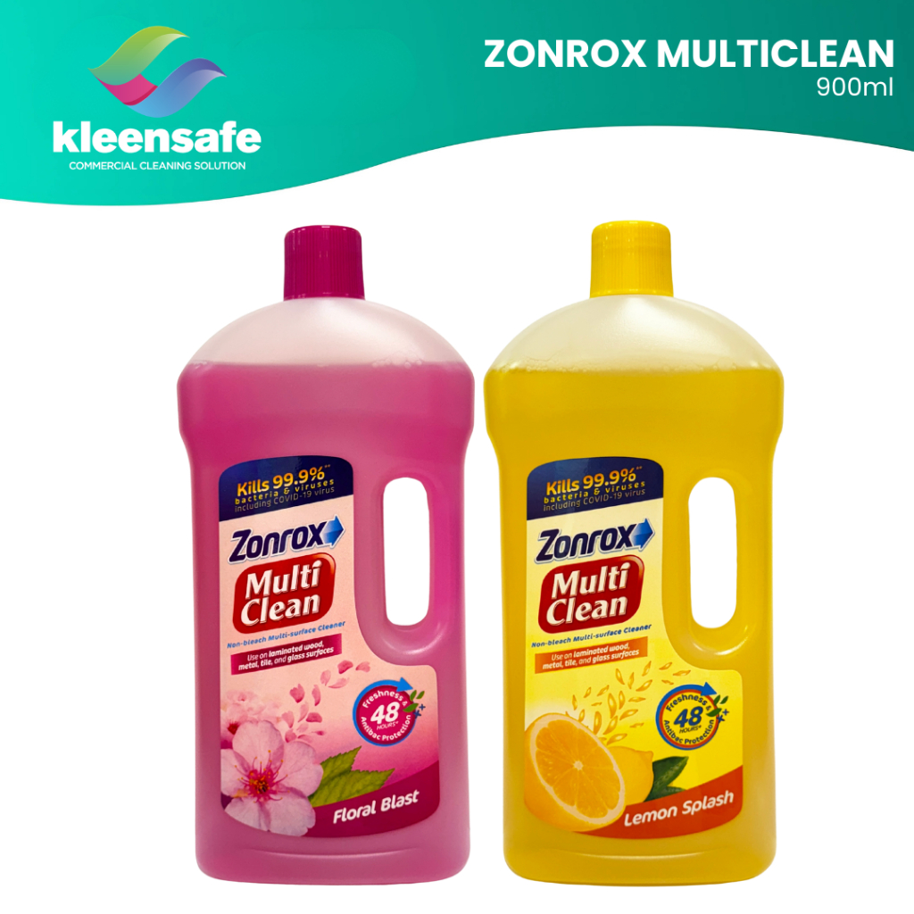 Kleensafe x Zonrox Multi Clean 900ml - Floral Blast | Lemon Splash ...