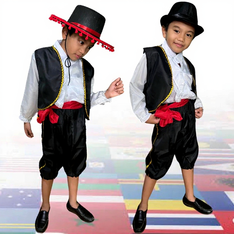 Mexico SPAIN Italy Philippines Countries Costume for Boy United Nation ...
