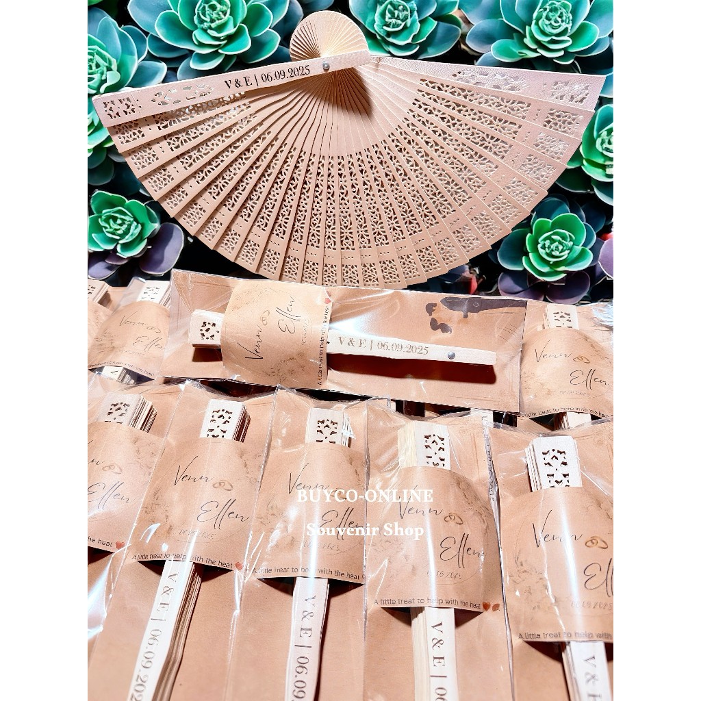 WOODEN FAN WITH PAPER SLEEVES | Shopee Philippines