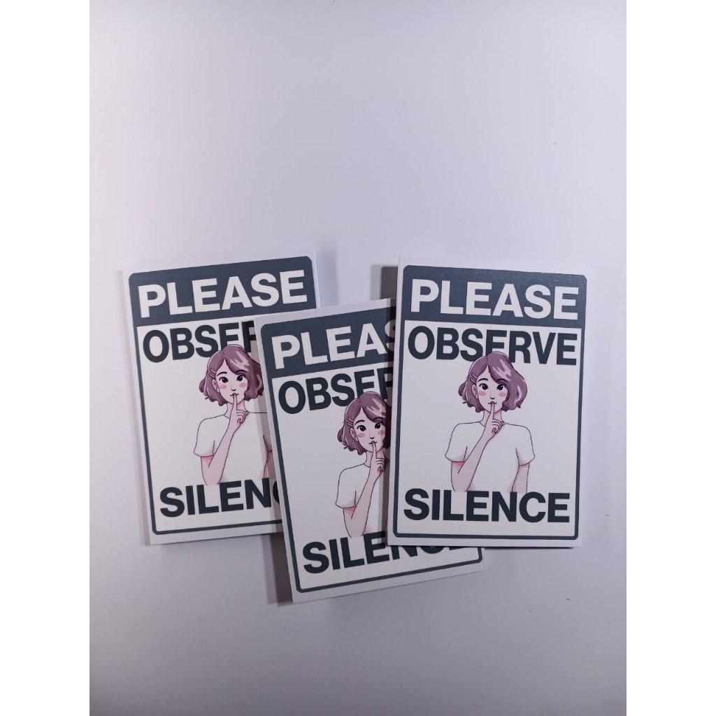 Please Observe Silence, Quiet Please Waterproof Signs, Signage for ...