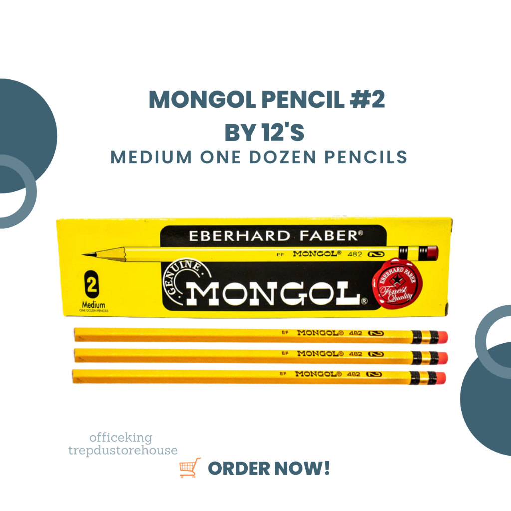 Mongol Pencil #2 medium 12 pcs | Shopee Philippines