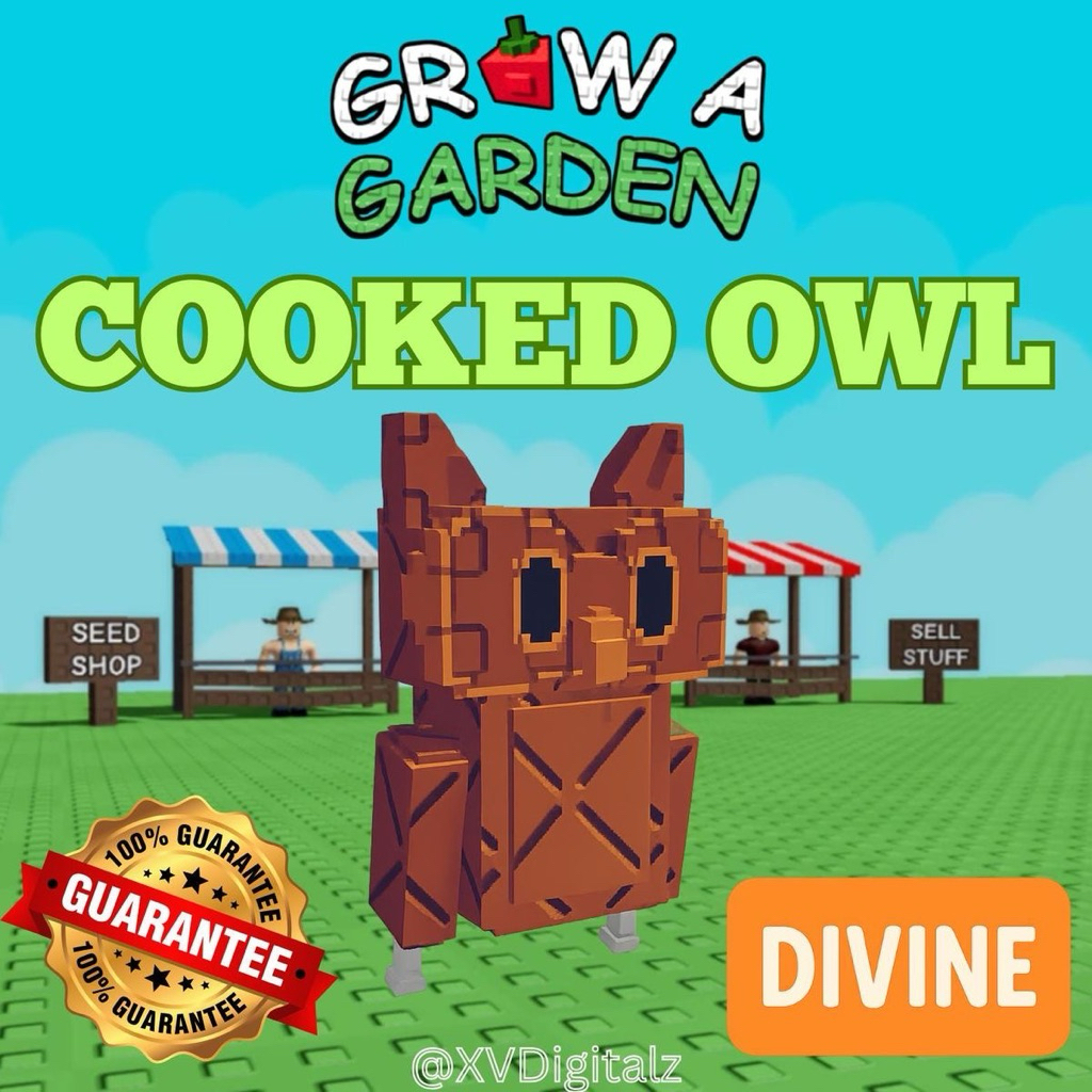 Grow a Garden Divine Cooked Owl Pet (Mutated) | Shopee Philippines