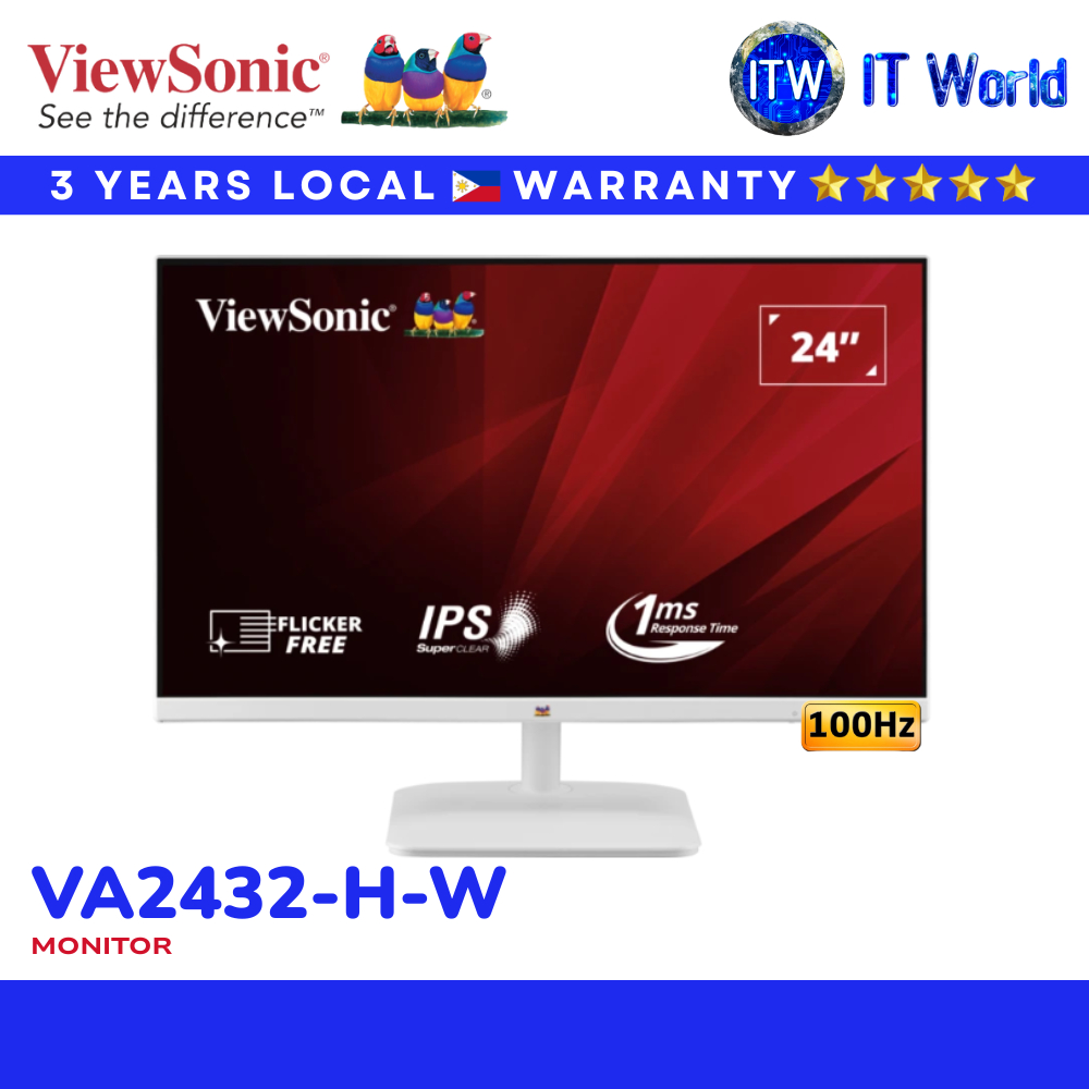 Viewsonic Monitor VA2432-H-W 24" 100Hz / 1920x1080 FHD / IPS / 1ms MPRT ...