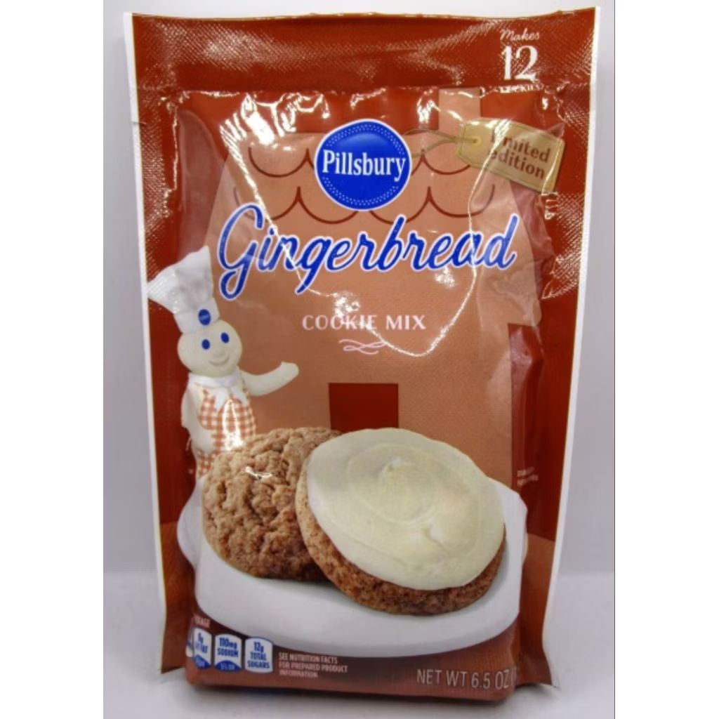 PILLSBURY GINGERBREAD, COOKIE MIX, LIMITED EDITION, 184G | Shopee ...