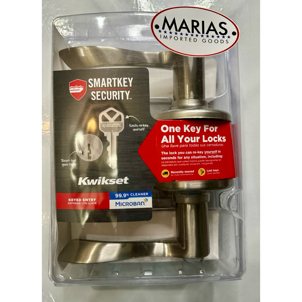 Kwikset Balboa Keyed Entry Lever with Smartkey Security | Shopee ...