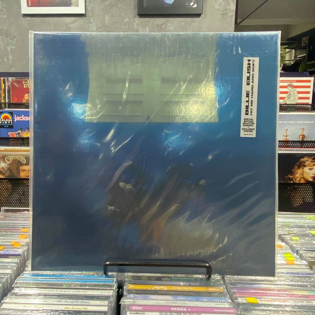 BILLIE EILISH Hit Me Hard And Soft (1 Year Anniversary) Vinyl (Blue Orange Splatter, 1LP ...