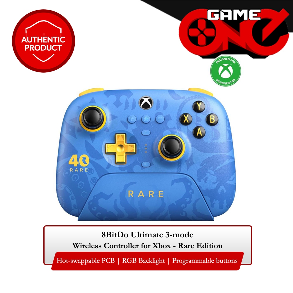 8BitDo Ultimate 3-mode Wireless Controller for Xbox - Rare 40th ...