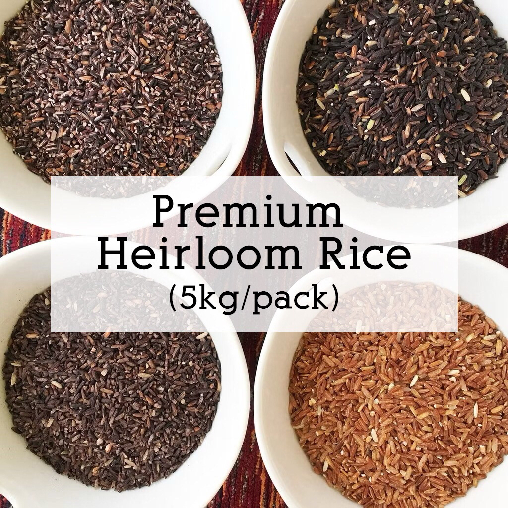 5 kg pack Brown Rice Black Rice Purple Rice Black Malagkit Cordillera ...