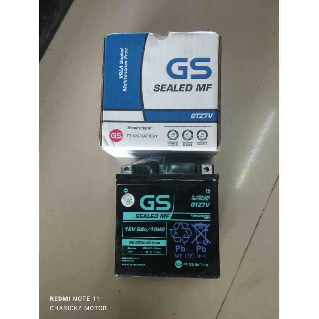 ORIGINAL GS BATTERY GTZ7V MF FOR AEROX V1 NMAX V1 | Shopee Philippines