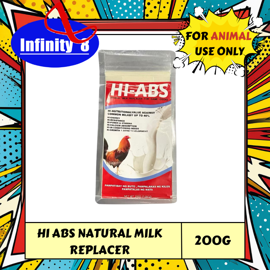 HI ABS NATURAL MILK REPLACER 200G FOR GAMEFOWLS | Shopee Philippines
