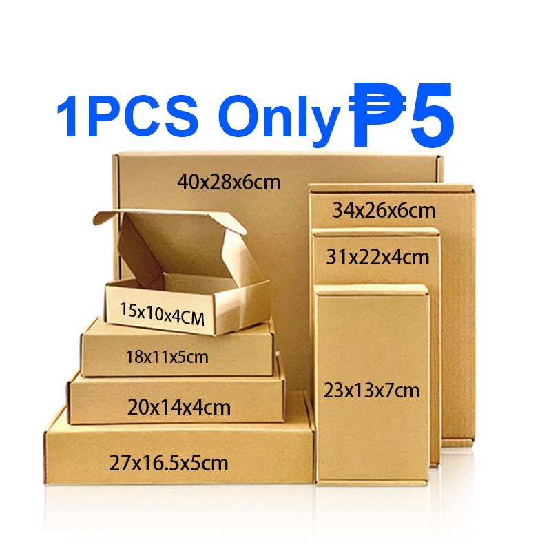 10PCS SET Carton mailer box corrugated packaging Kraft Lowest price/ Brown Kraft Mailer ...