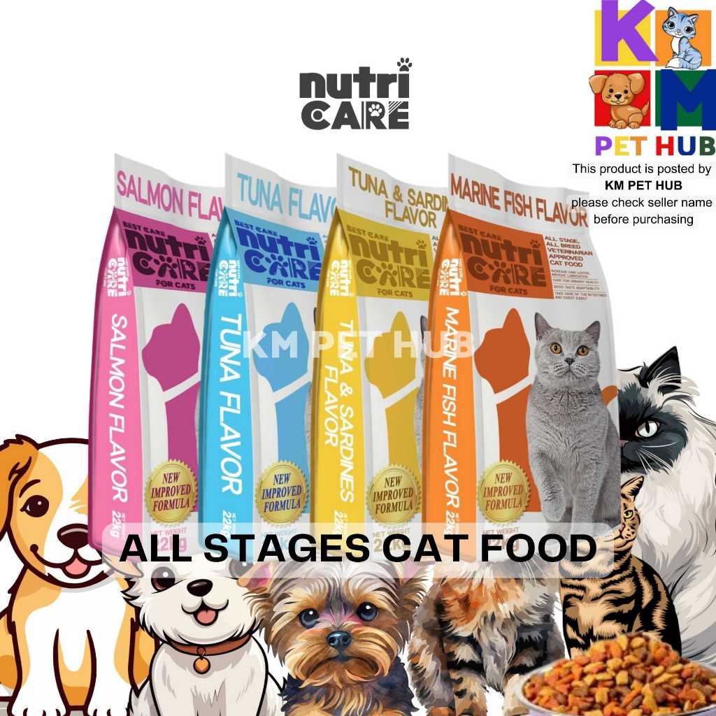 Nutricare Pure Natural Dry Food All Stages Cat Food in Sack 22kg KM PET ...