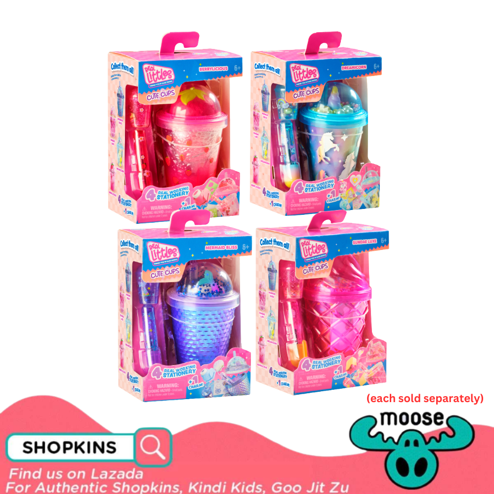 Real Littles Cute Cups Assortment with 4 Stationery Surprises and 1 ...