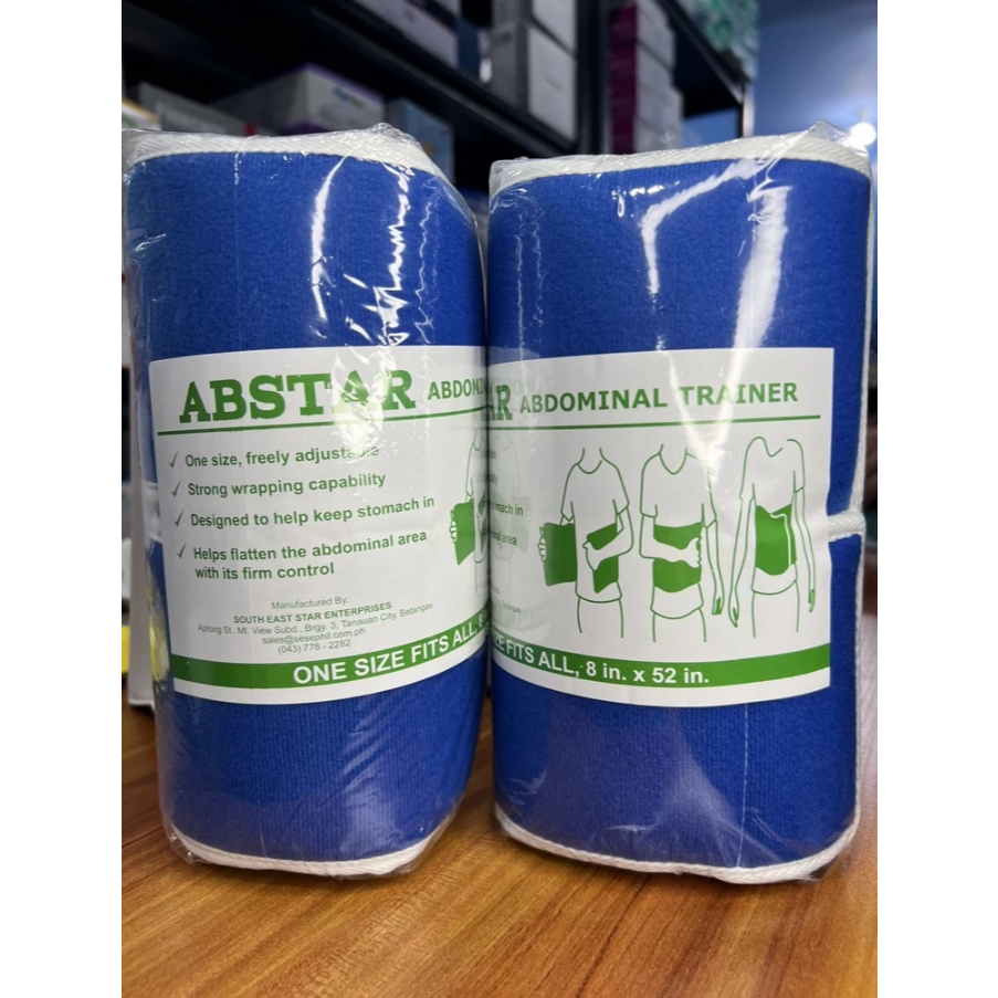 MT- Quality Abdominal Binder ABSTAR 8in x 52inch (Blue) | Shopee Philippines