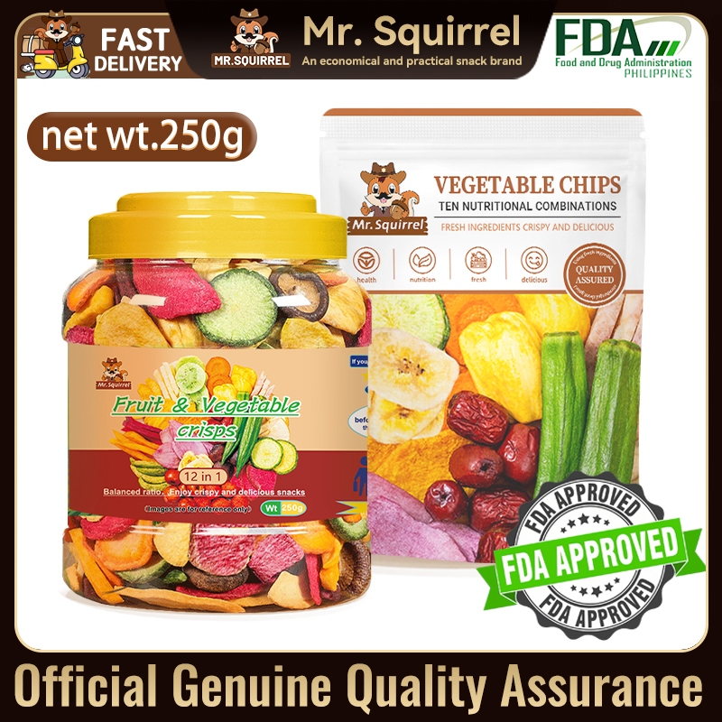 Mr.Squirrel 12 In 1 Crispy Vegetable Chips 250g Dried Fruits And ...