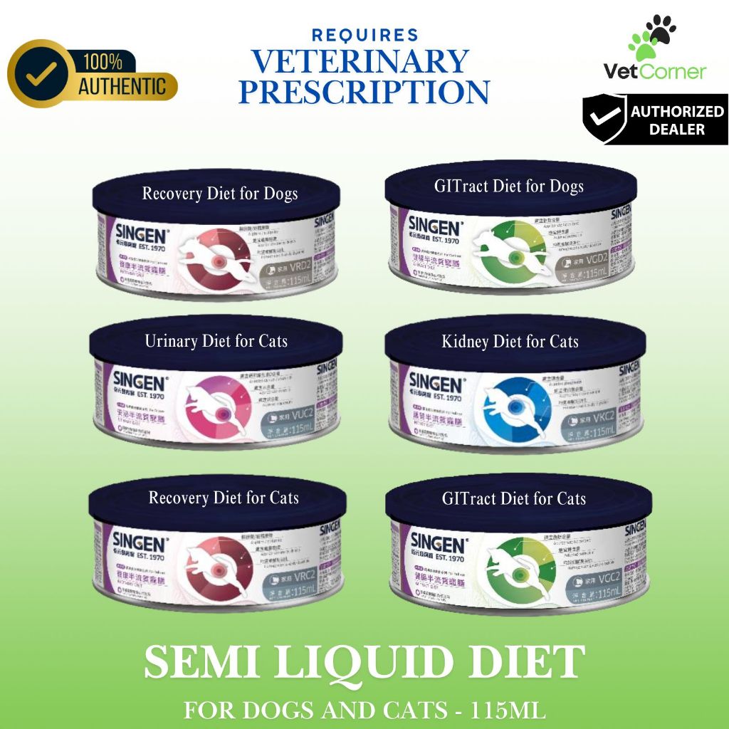 Singen - Semi Liquid Diet in Can for Dogs and Cats - 115mL | Shopee ...