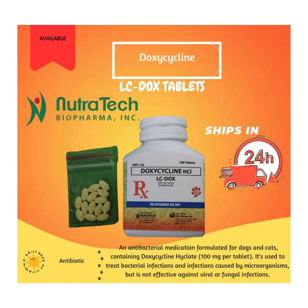 Lc - Dox Doxycline Antibacterial Oral TABLET SOLD PER PACK | Shopee ...