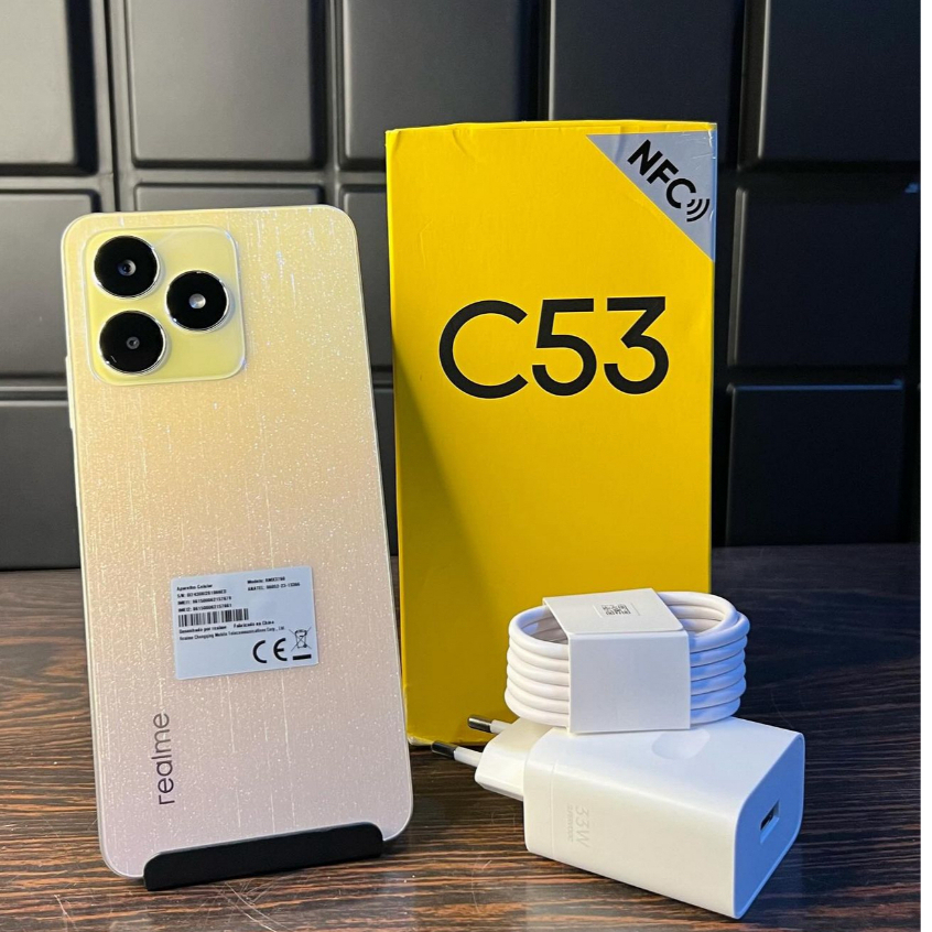 Flash Deals Real me C53 Smartphone 5G 6Gb+128Gb Android Phone 6.5Inch Full Screen AI Triple ...