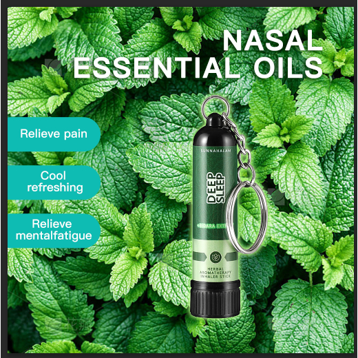Green Inhaler Nasal Inhaler Refreshing Stick Energy Cool Oil Anti ...