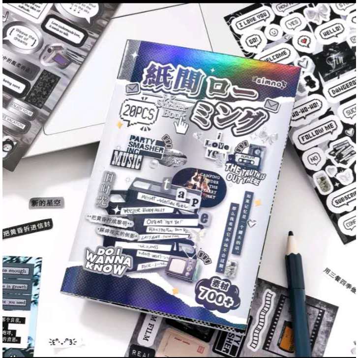 Japanese-style Character Sticker Book New Ins Style Notebook High-Value ...