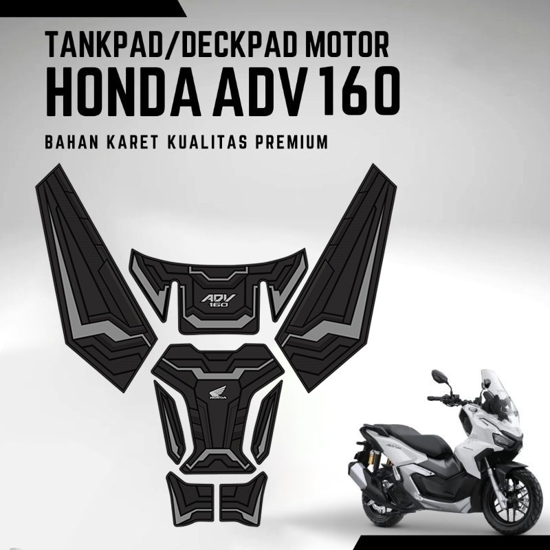 Tank Pats Rubber Protector Honda ADV 160 Premium Rubber Embossed Thick ...