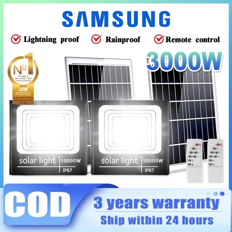 SAMSUNG Solar Light Outdoor Lighting Waterproof LED Solar Spotlight ...