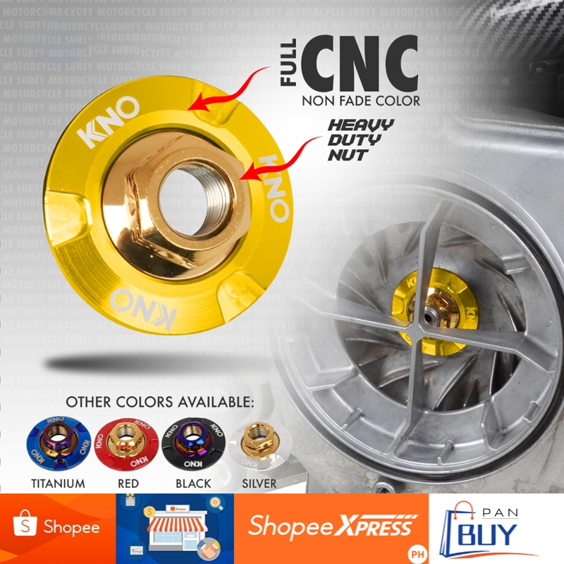Pulley Nut With Cnc Washer Titanium For Nmax Aerox v1 v2 | Shopee ...