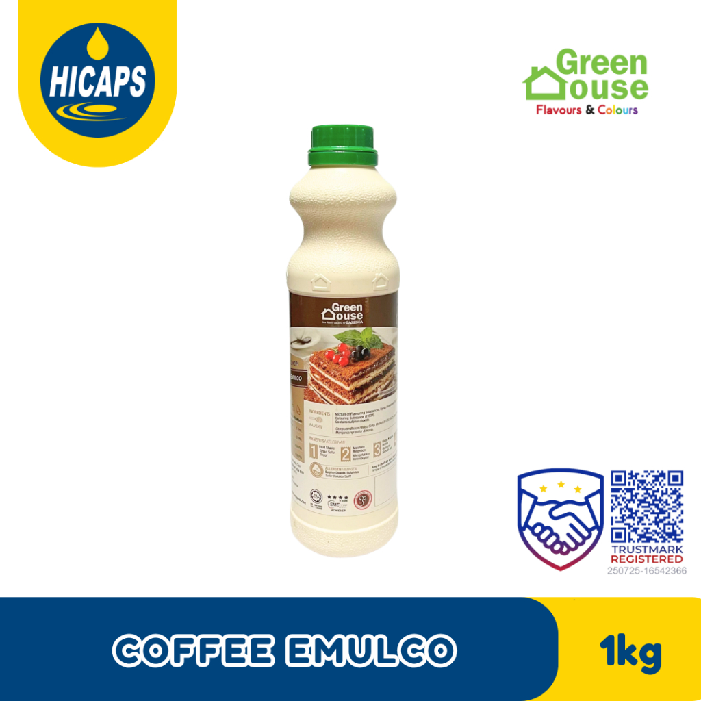 Hicaps Green House Coffee Emulco 1Kg (Flavor And Color) | Shopee ...