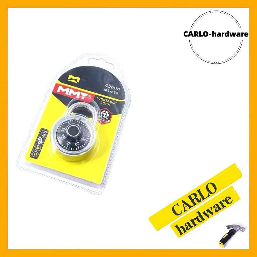 45mm/50mm Rotary Padlock Digit Combination Code Lock Safe Dial Number ...