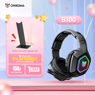 ONIKUMA B100 Three Mode Bluetooth Headphone With Mic E-Sports Wireless ...