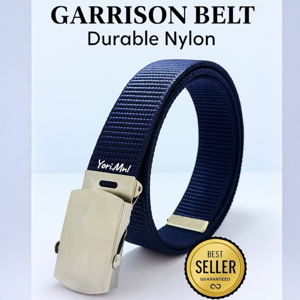 Navy Blue Tactical Garrison Belt | Strong Nylon for ROTC, Scouts ...