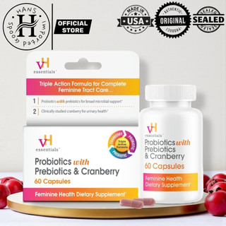 SEALED Original vH Essentials Probiotics Prebiotics Cranberry Capsule ...