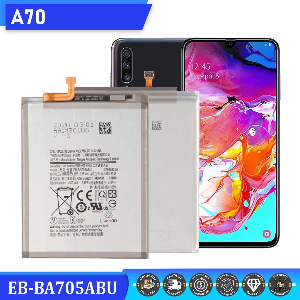 Galaxy A70 Battery Original, A705 Model: EB-BA705ABU High Quality Phone ...