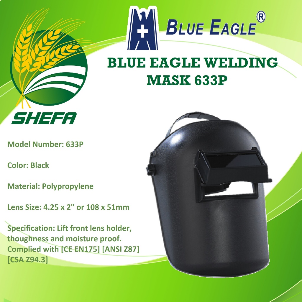 BLUE EAGLE Welding Helmet/Mask 633P | Shopee Philippines
