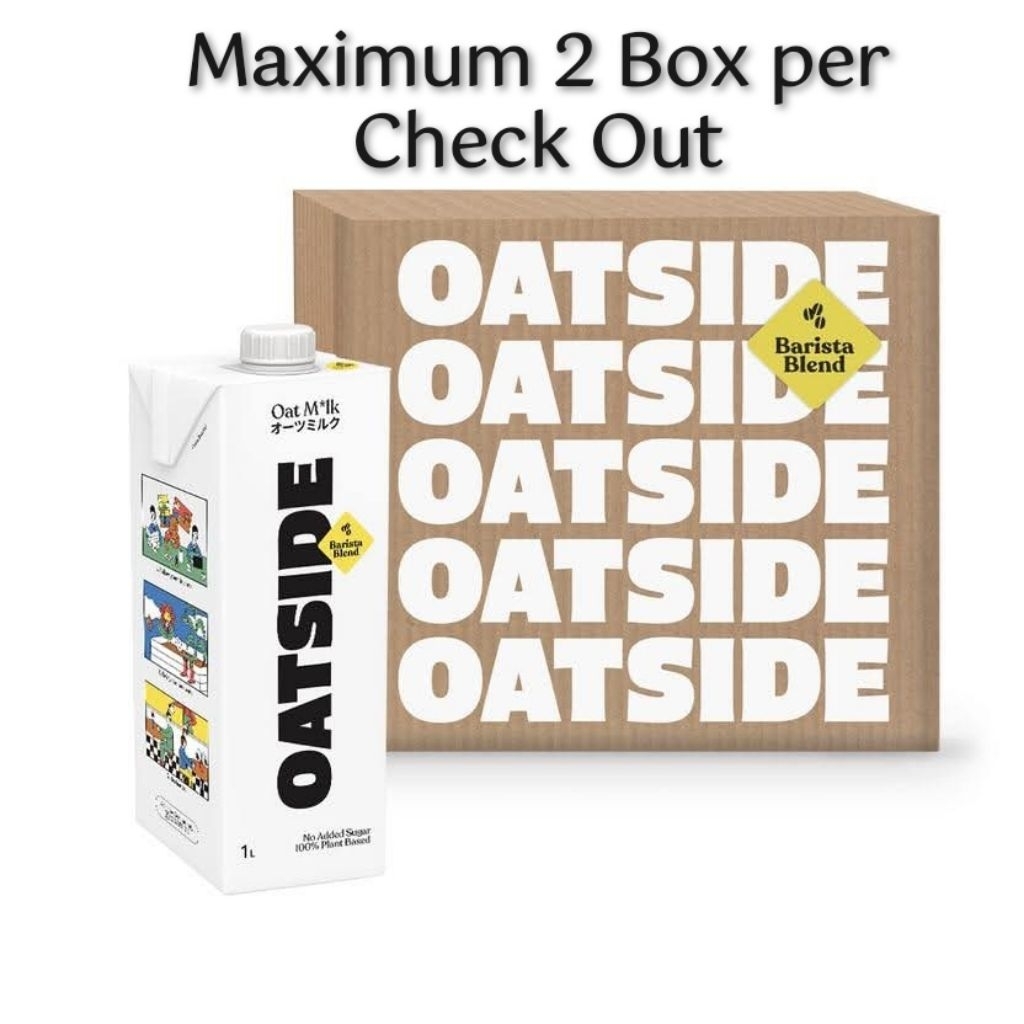 (MAX. 2 BOX PER ORDER ONLY) OATSIDE OAT MILK BARISTA BLEND 1 BOX ...