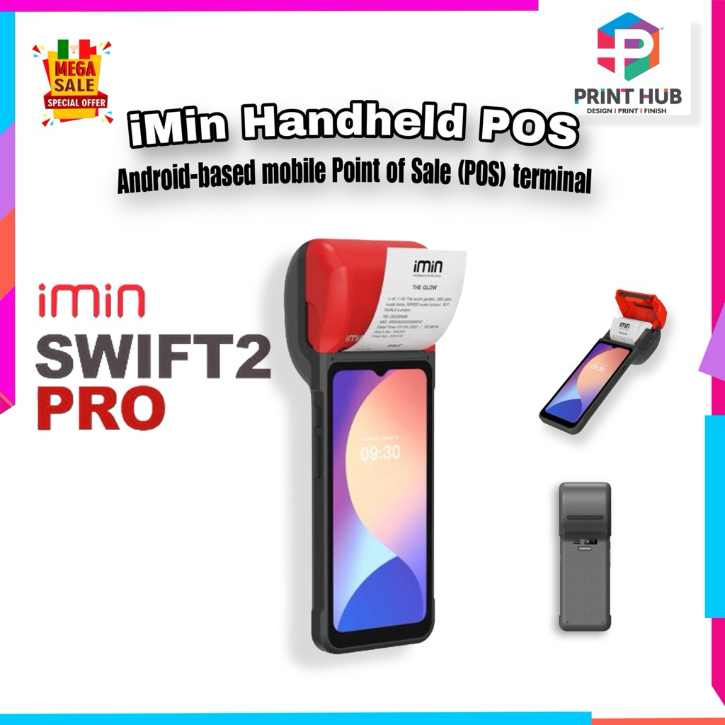 iMin Swift 2 Pro Handheld POS 4GB RAM 32GB ROM with Printer | Android ...