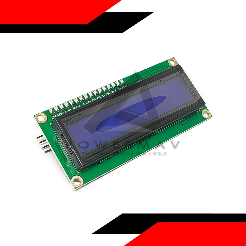 LCD 16x2 Display with I2C Interface Pre Calibrated Module Blue Screen ...