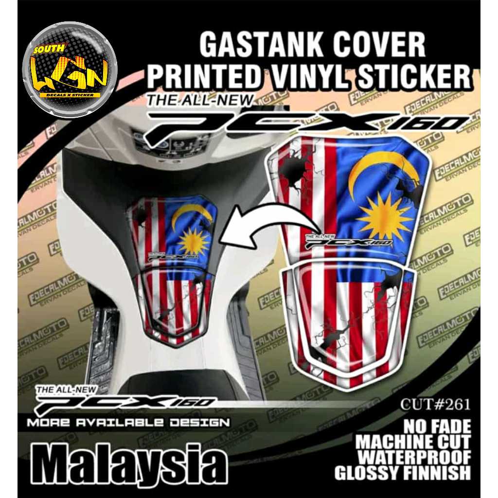 HONDA PCX 160 GAS TANK PRINTED VINYL DECALS STICKER | Shopee Philippines