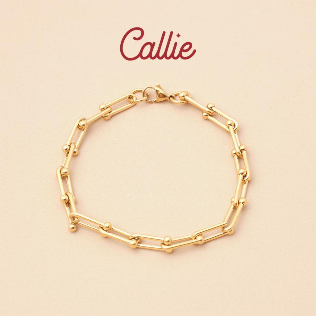 Callie Premium Stainless Steel Rosie Link Bracelet Non tarnish | Shopee ...