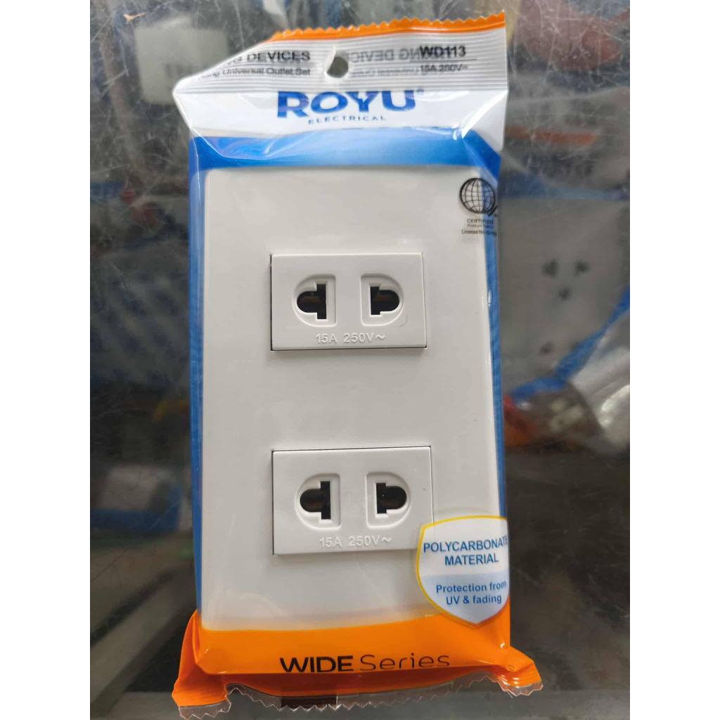 Royu 2-Gang Universal outlet | Shopee Philippines