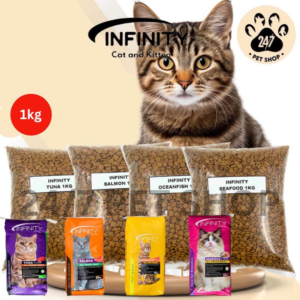 1kg 500g Infinity Salmon Infinity Ocean Fish All Stages Cat Cats Dry ...