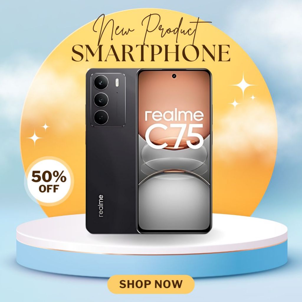 New Realme C75 Smartphone | 8GB+256GB | 6000mAh Battery | Waterproof ...