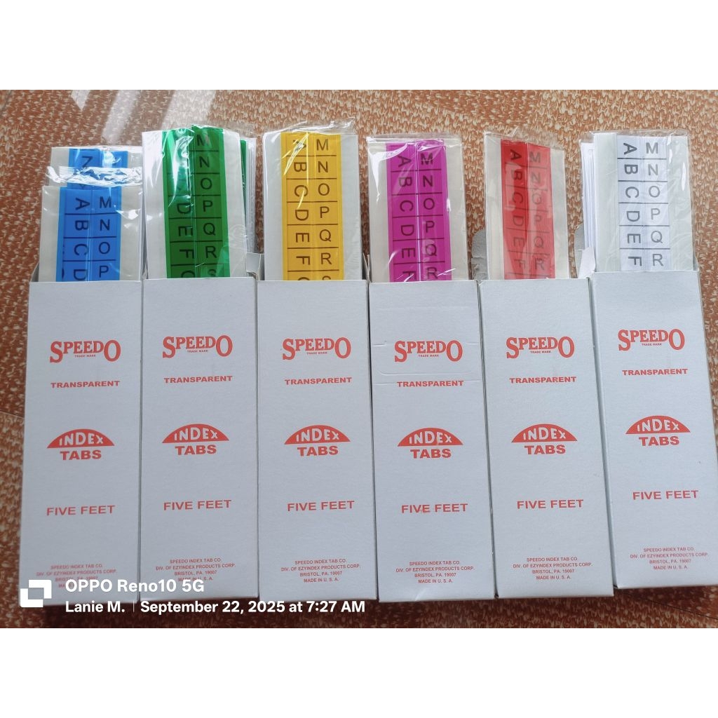 Folder Tabbings sold per box (5pcs in one box) | Shopee Philippines