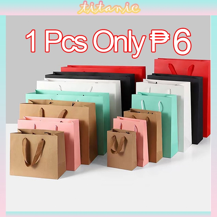 1 Pc Gift Bag with Handles Craft Package Paper Gift Box Jewelry ...