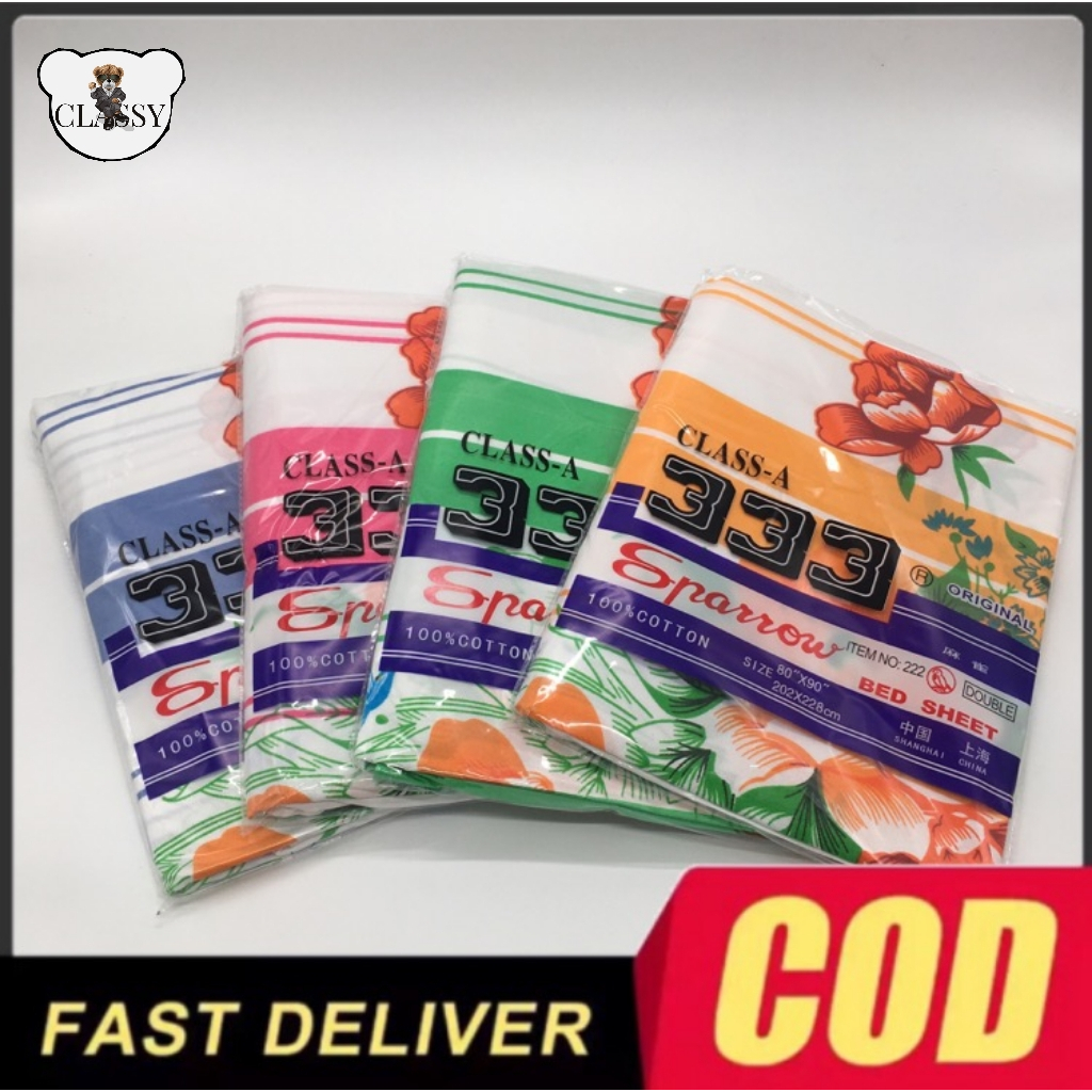 【Classy Bear】1Pcs COD☑️333 Kumot Bed Sheet Double Size (202*228cm ...