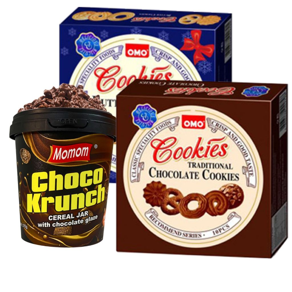 [BUY 1 TAKE 2] Momom Food Mini Chocolate & Ube Krunch, Crunchy Cereal ...